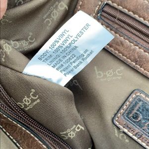 b.o.c. | Bags | Boc Vinyl Purse Black Brown | Poshmark